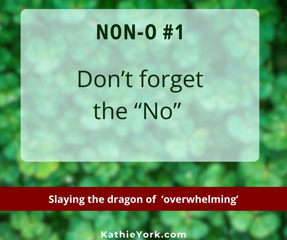 [Non-O moment #1] Don't forget the "No" - Kathie York